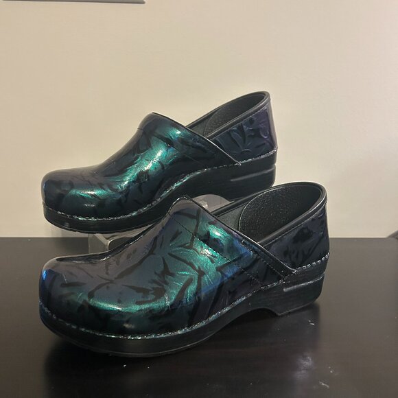 Dansko | Shoes | Dansko Sz 4 Us 9 95 Blue Purple Black Iridescent ...